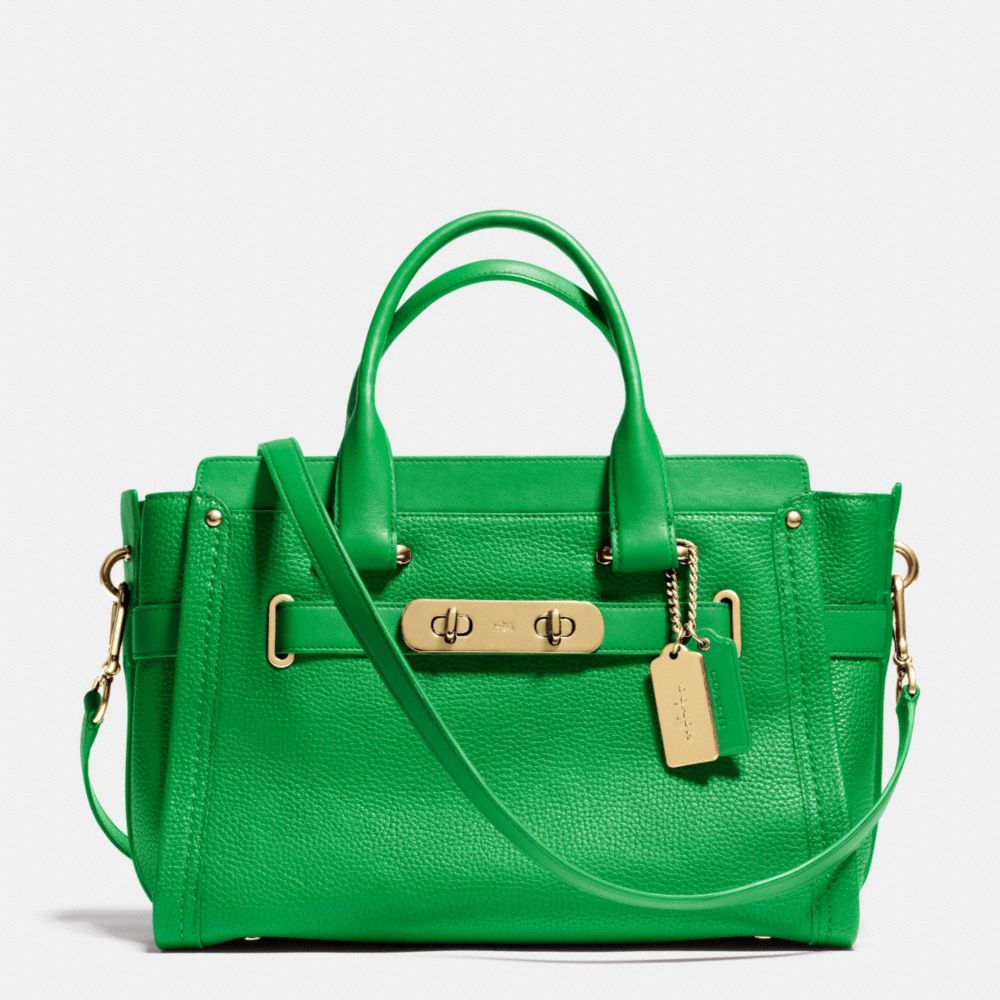 COACH: Coach Swagger Carryall in Pebble Leather