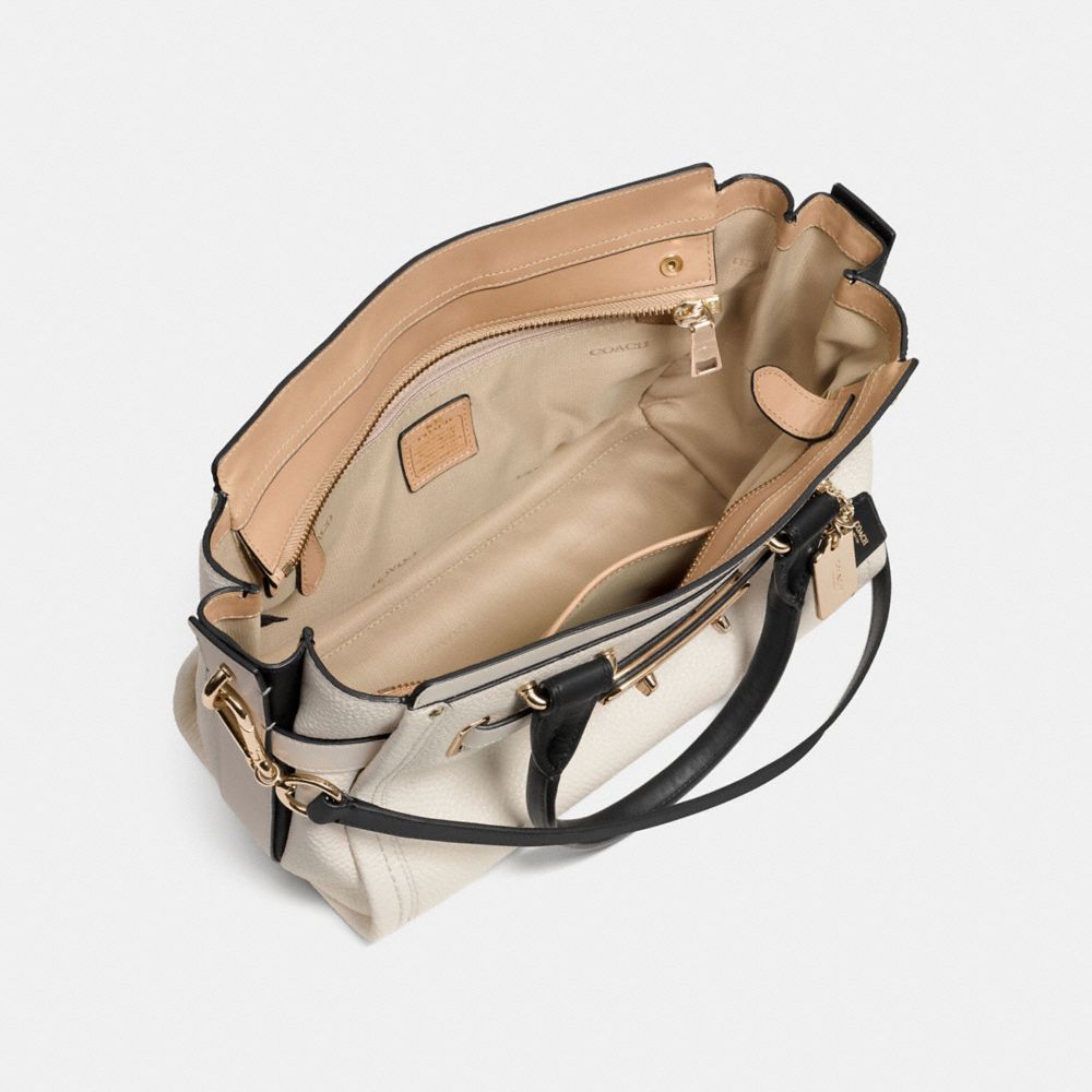 COACH Designer Handbags | Coach Swagger 27 Carryall In Colorblock Leather