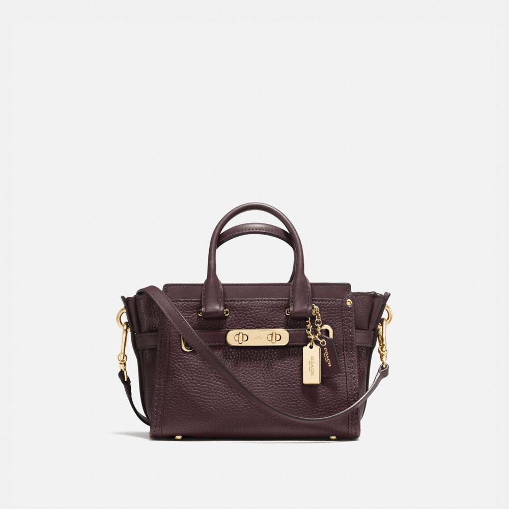 COACH: Coach Swagger 20 in Pebble Leather