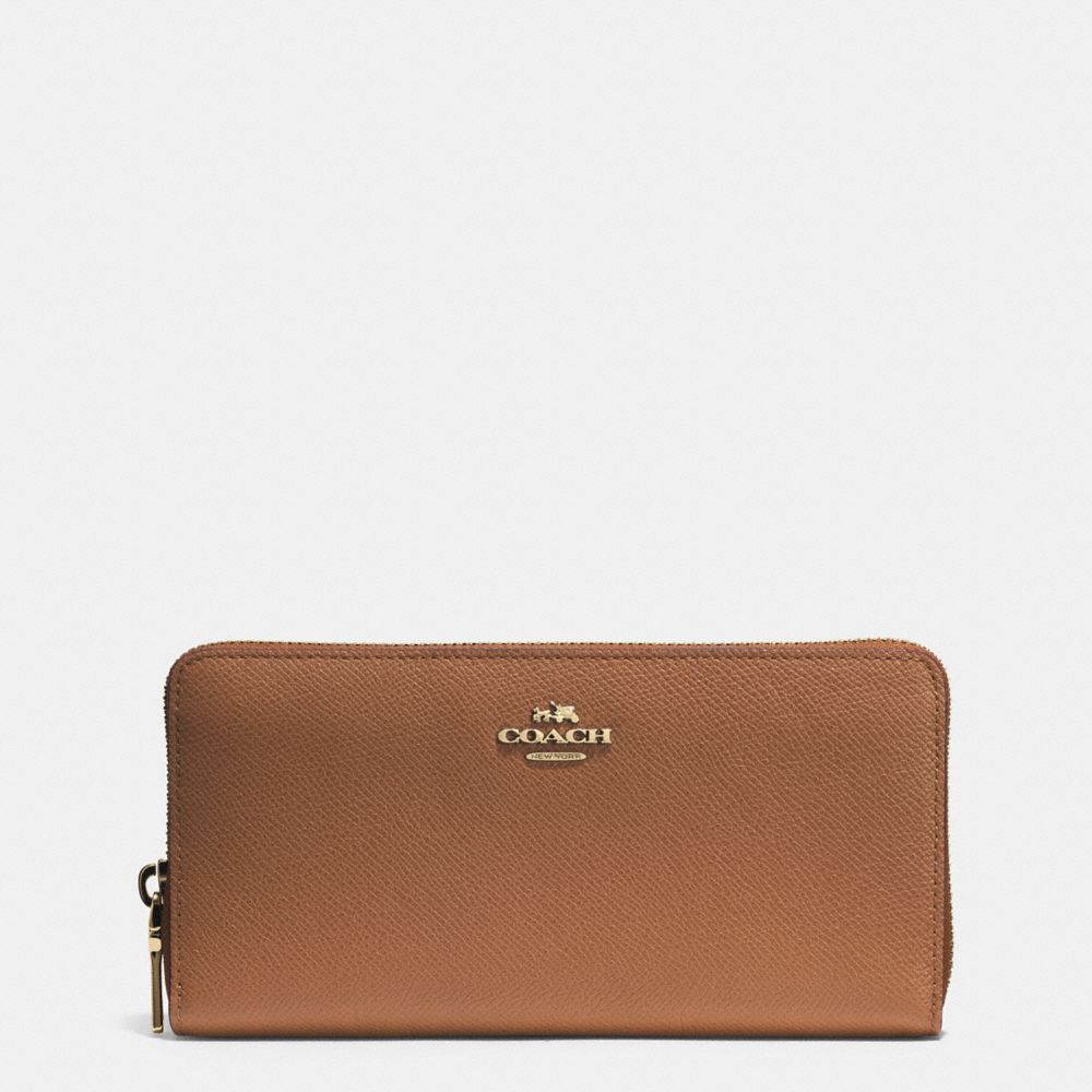 Coach Accordion Zip Wallet In Crossgrain Leather | semashow.com