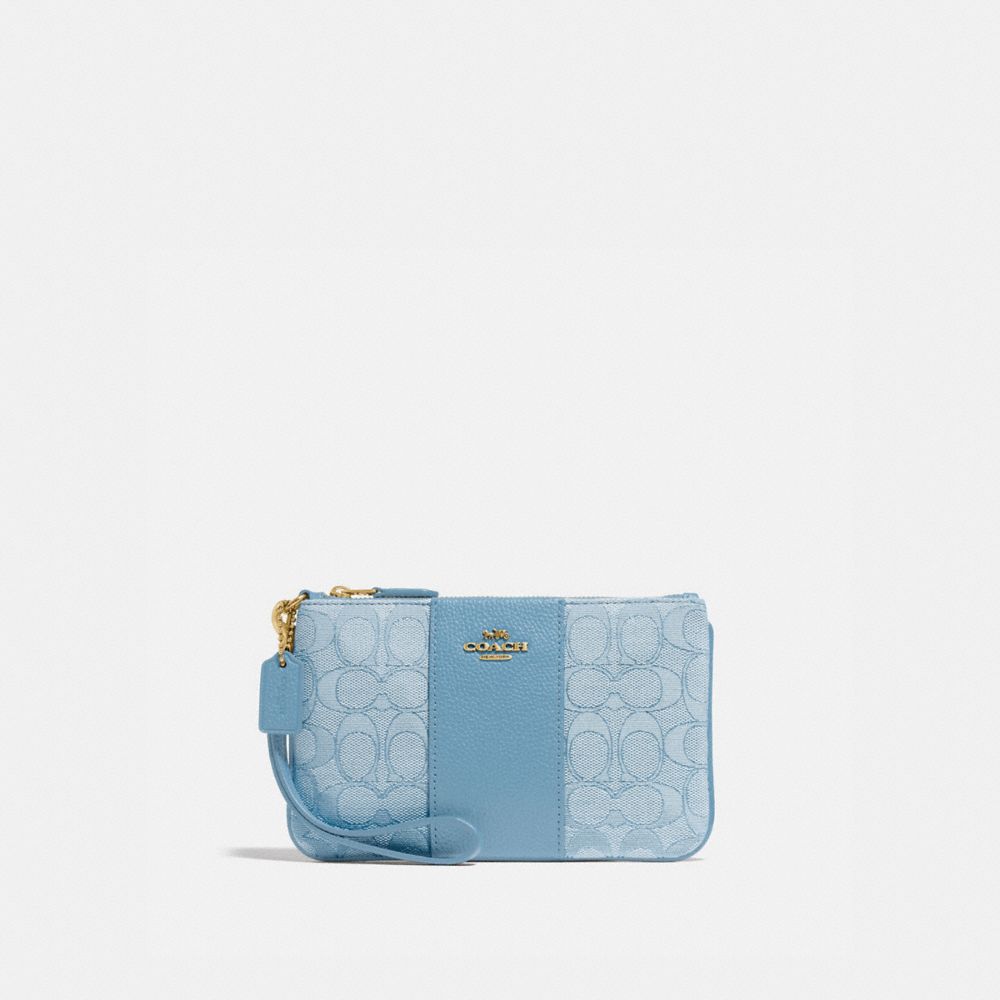 Coach Kleine Tasche Mit Handschlaufe Aus Charakteristischem Jacquard In ...