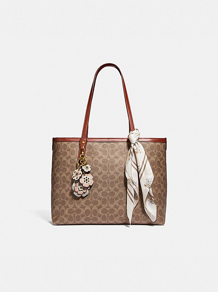 COACH: Central Tote With Zip In Signature Canvas COACH: Central Tote With Zip In Signature Canvas