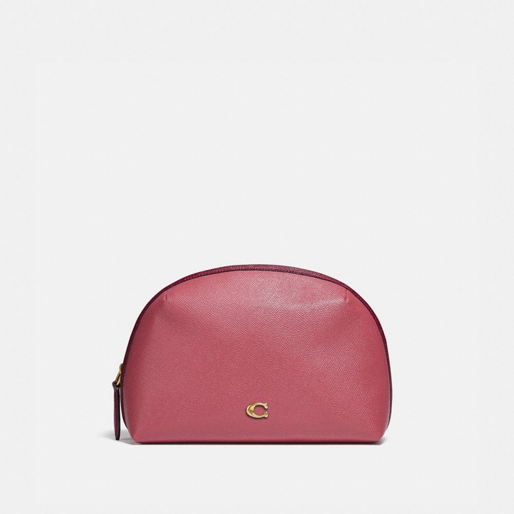 Coach Julienne Cosmetic Case 22 In Colorblock In Brass/rouge Multi ...