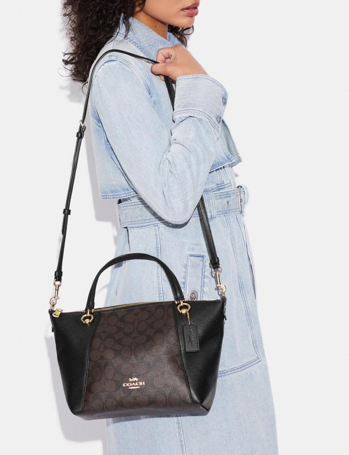 COACH: Kacey Satchel In Signature Canvas COACH: Kacey Satchel In Signature Canvas
