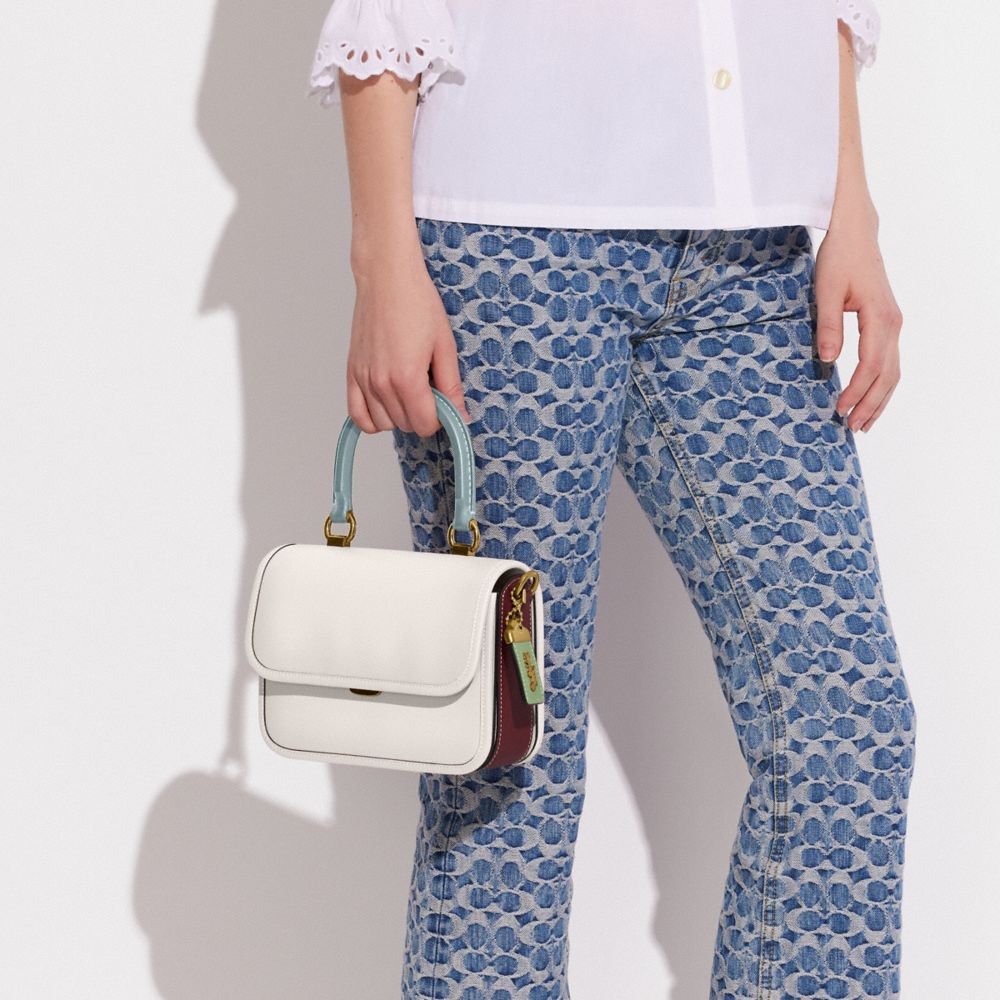 最新【Coach】Rogue Top Handle In Colorblock - watchesprime.com