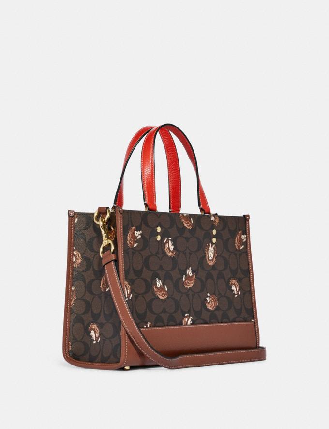COACH: Dempsey Carryall In Signature Canvas With Hedgehog Print COACH: Dempsey Carryall In Signature Canvas With Hedgehog Print